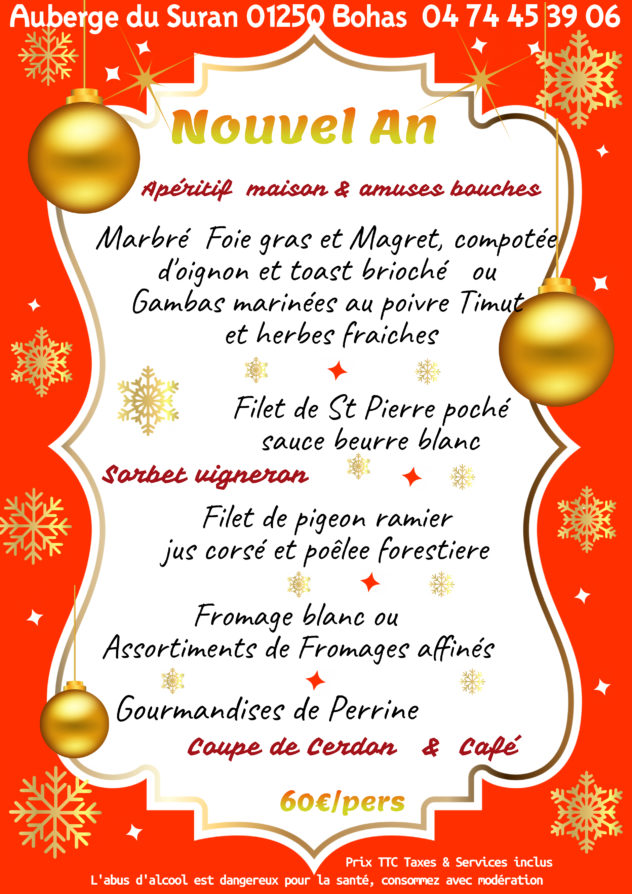 Menu Reveillon Noel Restaurant 2025 - Glenn Charmine Menu Reveillon Noel Restaurant 2025 - Glenn Charmine